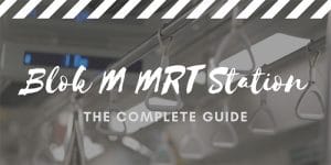 Blok M MRT Station in Jakarta